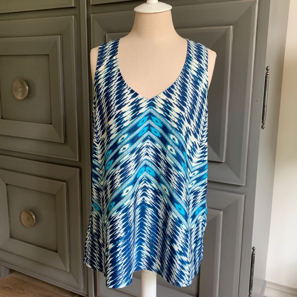 Aqua | Tops | Aqua Tank Top Wexposed Zipper | Poshmark